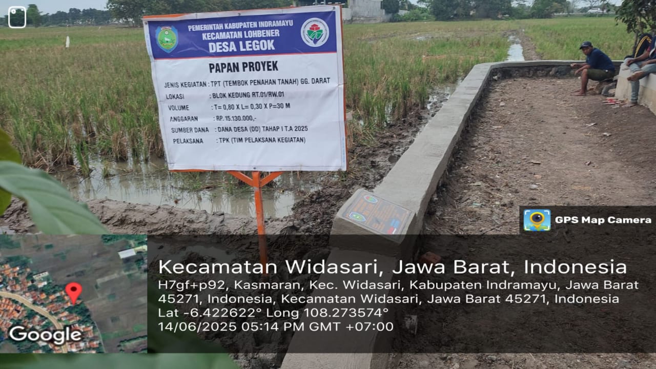 PEMBANGUNAN TPT JL.DARAT BLOK KEDUNG RT.01 RW.01 TAHAP 1 TAHUN 2025 ...